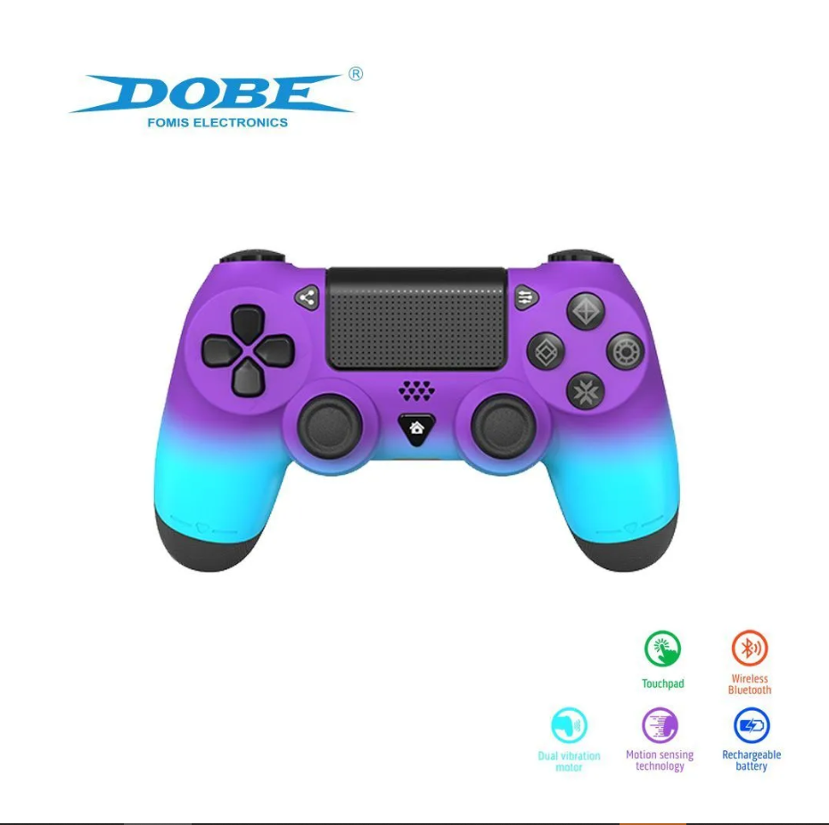 Геймпад беспроводной DOBE для PS4, пурпурный синий YZ