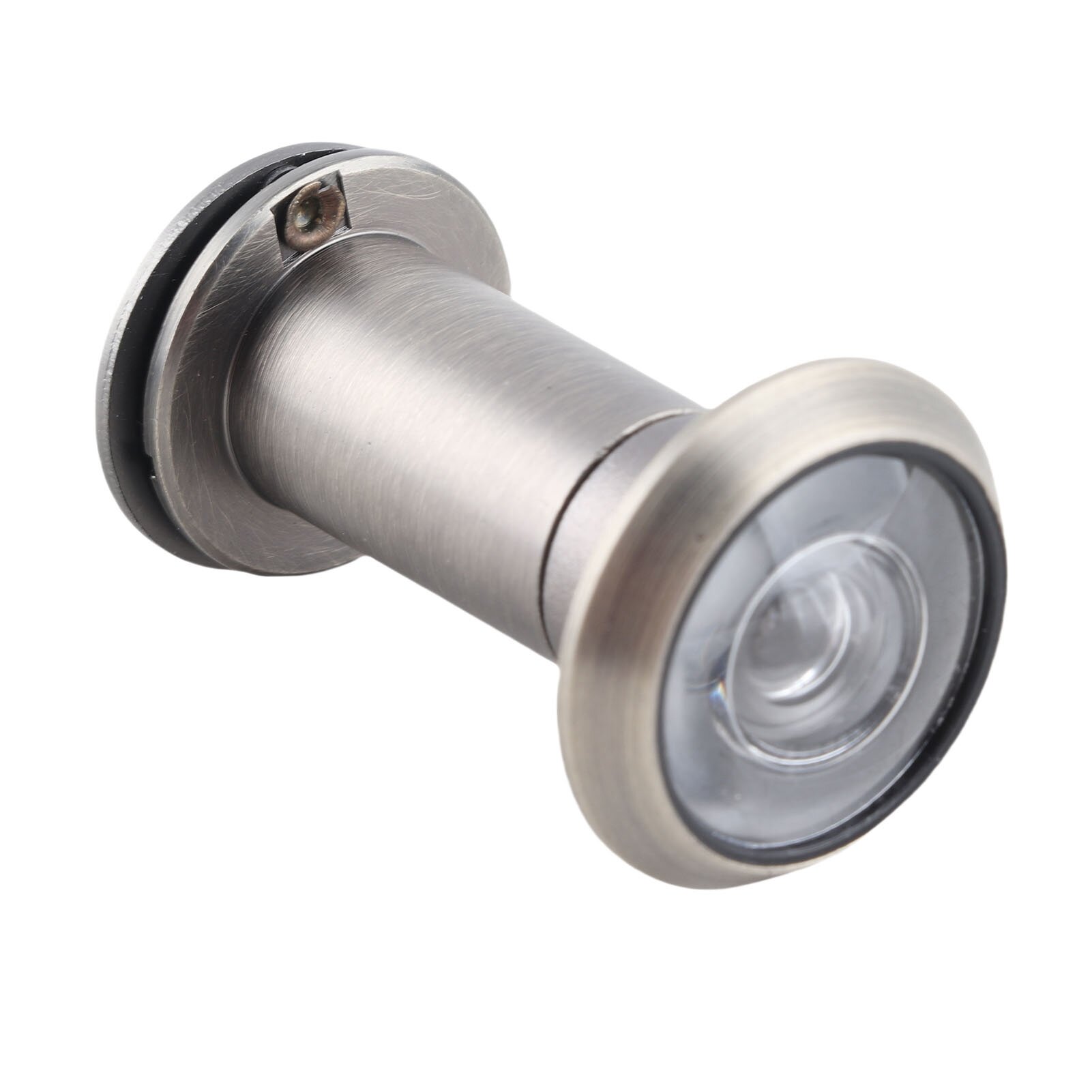 Дверной глазок с широким углом обзора 200 градусов и прочной защитной крышкой, цвет зеленый бронзовый.