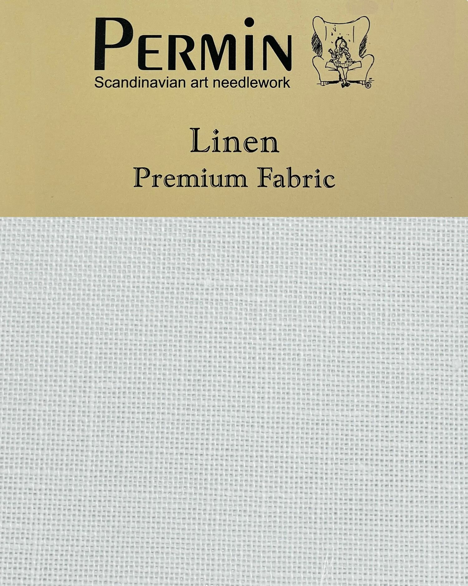 Канва Permin Linen 28 ct. (70x50 см, цвет 352) 100% лён