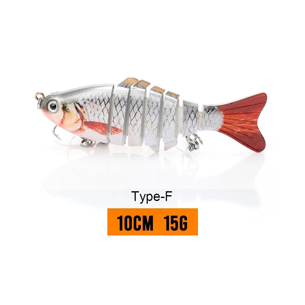 Белый тонущий воблер 10 см 15 г Type-F