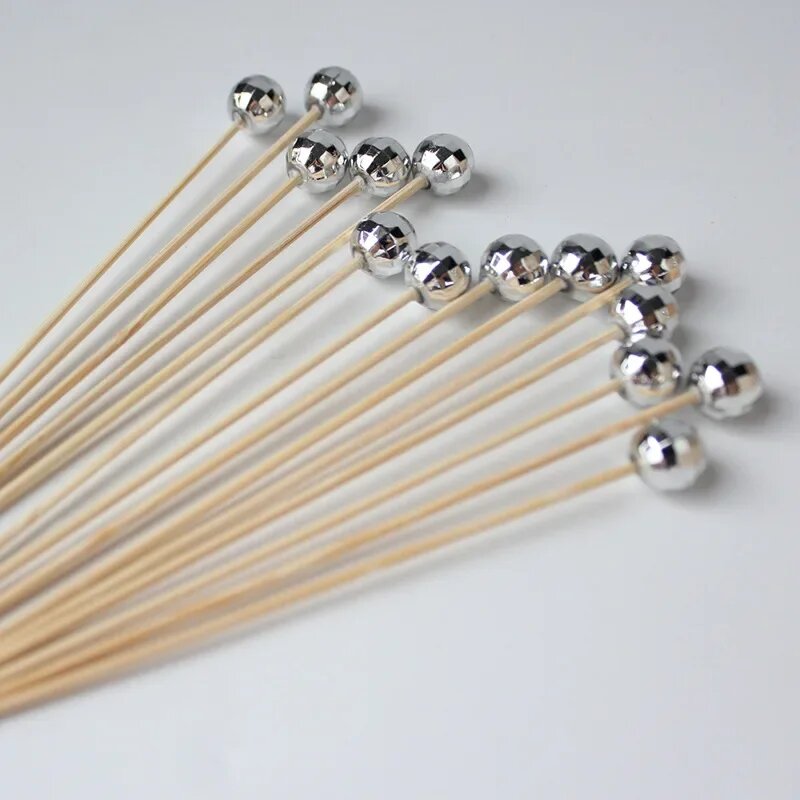 Одноразовые зеркальные палочки для фруктов dingtouA-100pcs