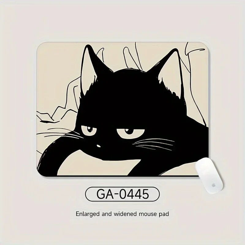 Коврик для мыши Mairuige Черный кот 450X400X3MM, Black Cat 3