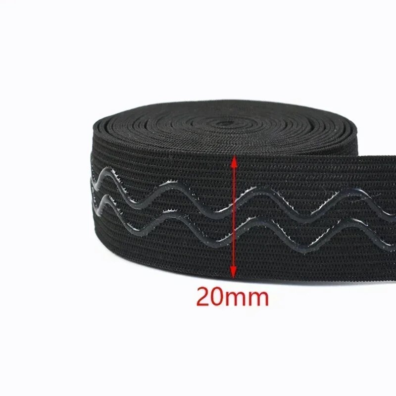 Нескользящая эластичная лента 1-5 м 20-40 мм для шитья, силиконовая резиновая лента, нижнее белье, материал ремня, эластичная лента, аксессуары