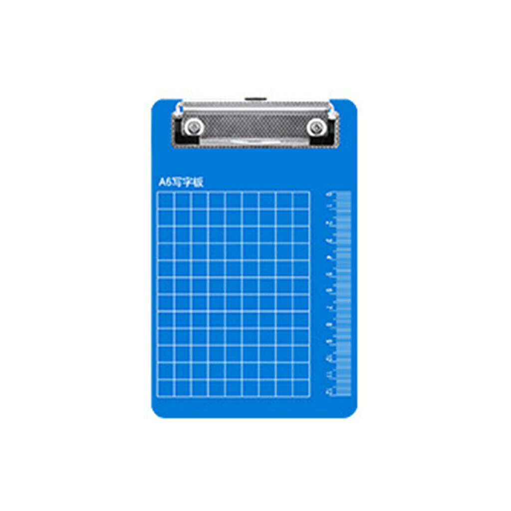 СинеЗеленые Пластиковые Клипборды с Низкопрофильным Металлическим Зажимом для Ученика и Учителя