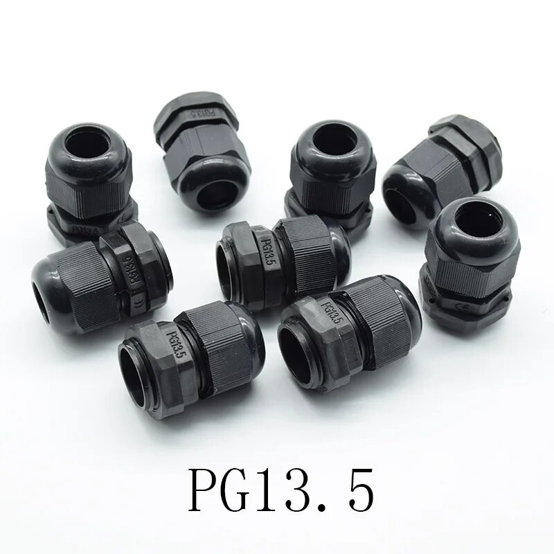 Кабельный ввод PG13.5 черный, нейлон IP68