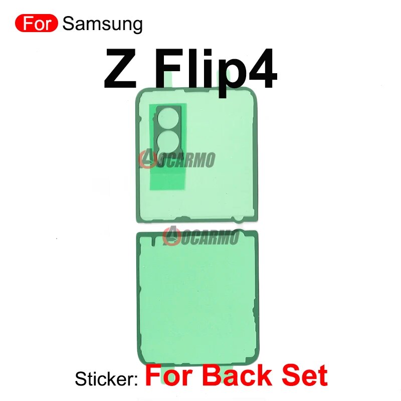 Для Samsung Galaxy Z Flip4 Flip 4 5G SM-F721 F7210: клей для задней крышки, полный Z Flip4--Back Set