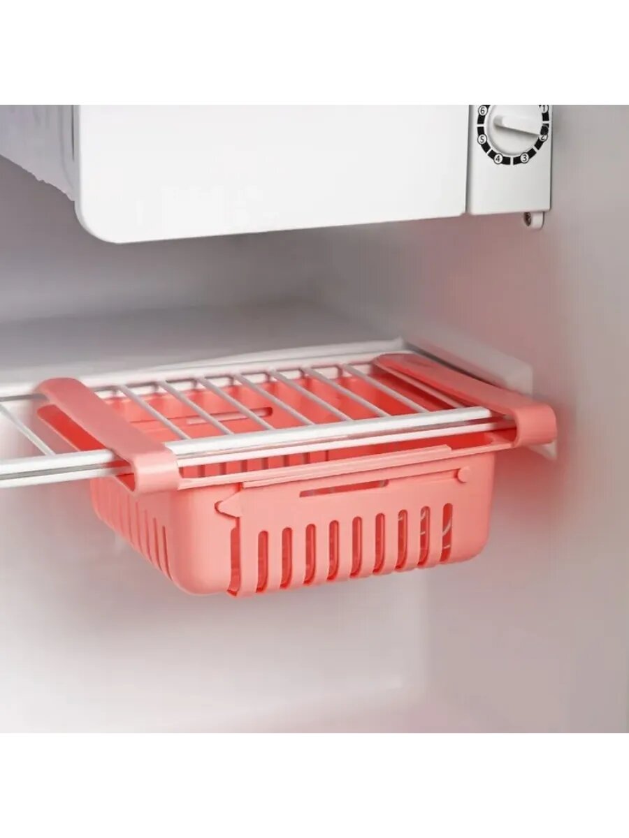 Полка подвесная в холодильник раздвижная, цвет микс