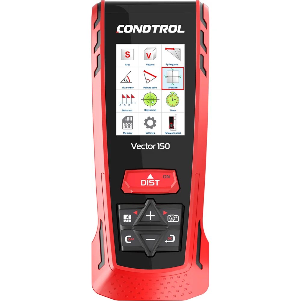Лазерный дальномер Condtrol Vector 150 с Bluetooth и функцией Пифагора, защита IP54, аккумулятор
