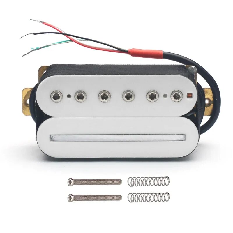 GETMUSIC MU2295 Звукосниматель Хамбакер Черный Белый, Neck White