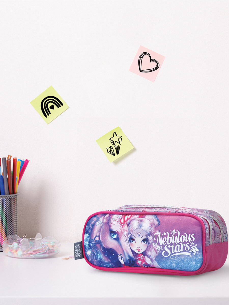 Школьный пенал для девочек Nebulous Stars с 2 отделениями серия Nebulia 12561_NSDA