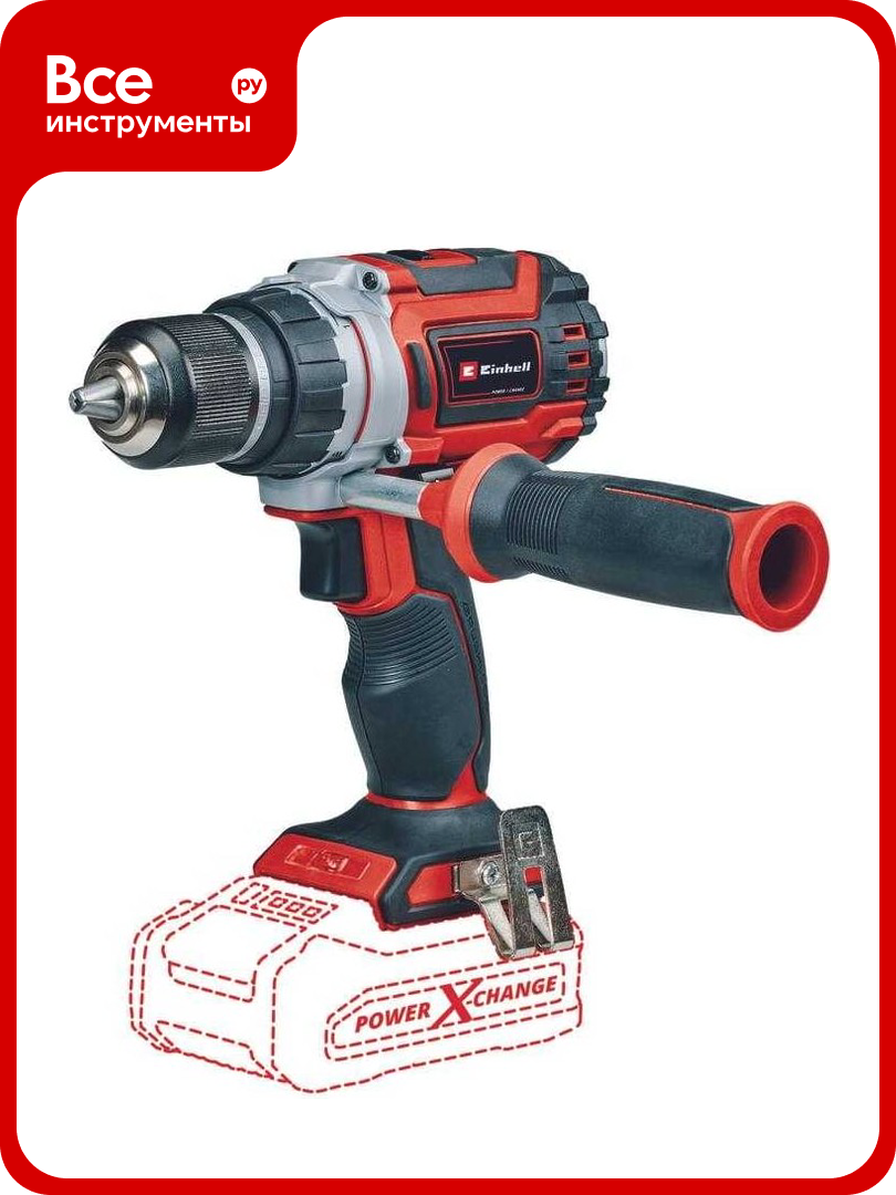 Дрель аккумуляторная Einhell PXC TP-CD Li BL, 18В, 60Нм, патрон 13 мм, без АКК и ЗУ