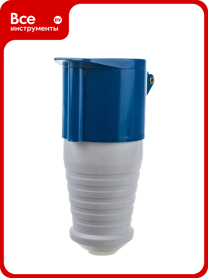 Переносная розетка EKF PROxima 223, 2Р+РЕ, 32А, 220В, IP44 ps-223-32-220 установка, пластиковый корпус, заземление