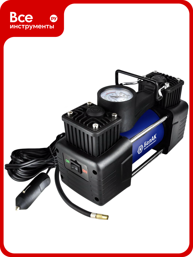 Компрессор для накачки шин ПРОФИ-75 12V 75 л/мин. БелАК БАК.99181
