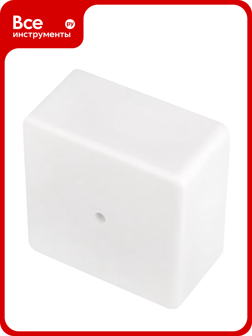 Распаечная коробка REXANT открытой установки для кабель-канала 100x100x50 мм белая IP40, для разветвления проводов и