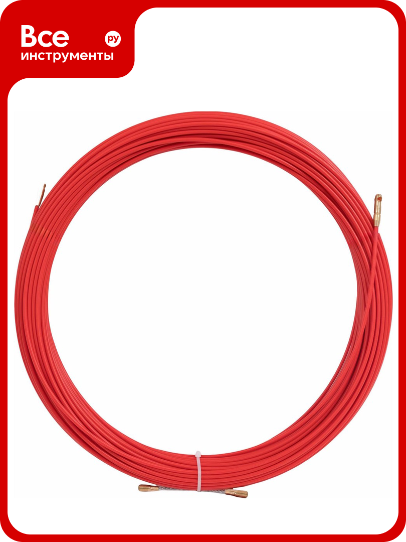 Протяжка для кабеля мини УЗК стеклопруток, 3,5 мм/50 м в бухте Gigant GECB-3,5/50, из износостойкого