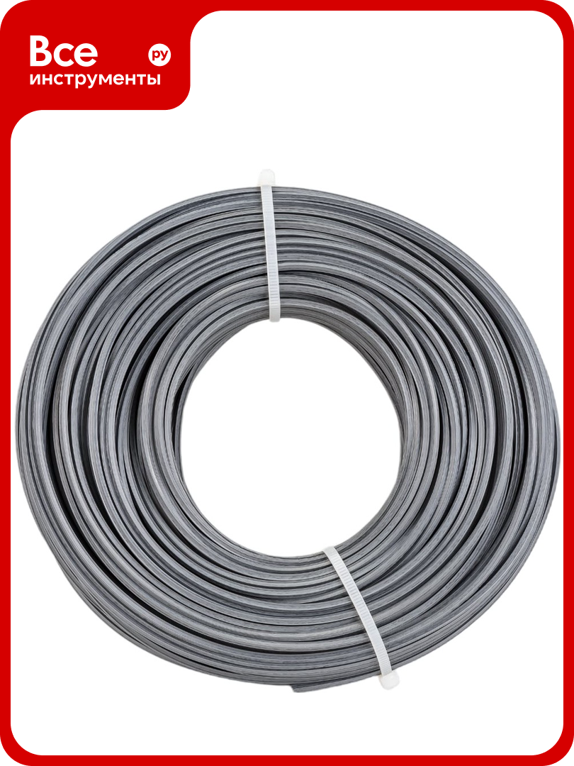 Армированная леска для триммеров 3 мм, 50 м, звезда Gigant, для подрезки толстых сорняков