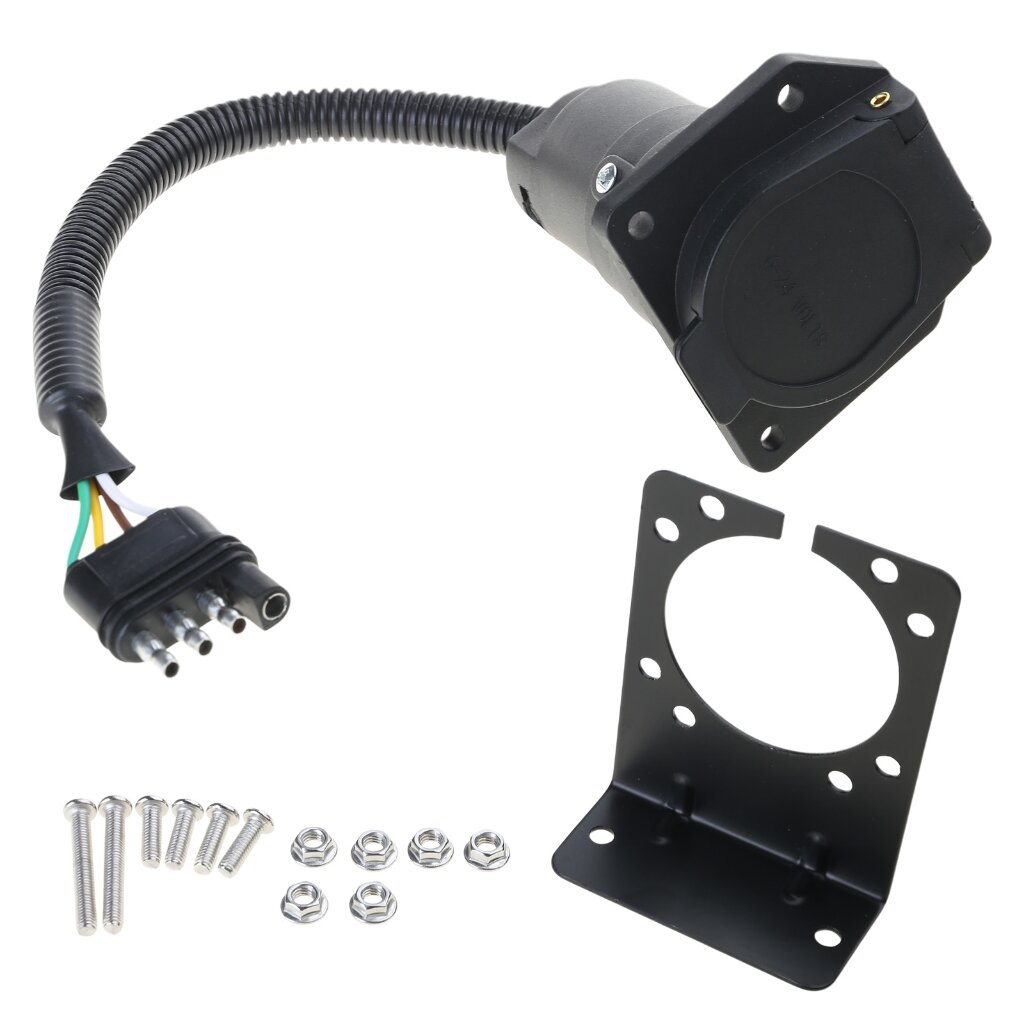 4-полосный плоский грузовик на 7-позиционный отвал для дома на колесах, прицепа, розетка, адаптер питания, автоматический адаптер цепи