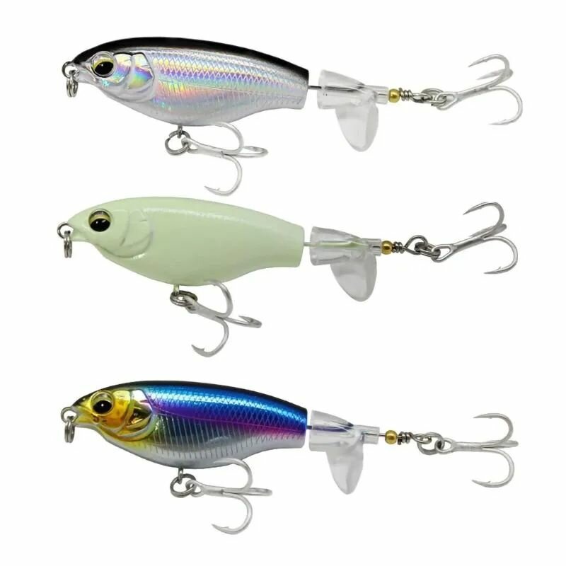 3 шт. Наживки для верховой ловли с крючками Искусственные жесткие приманки Swimbaits