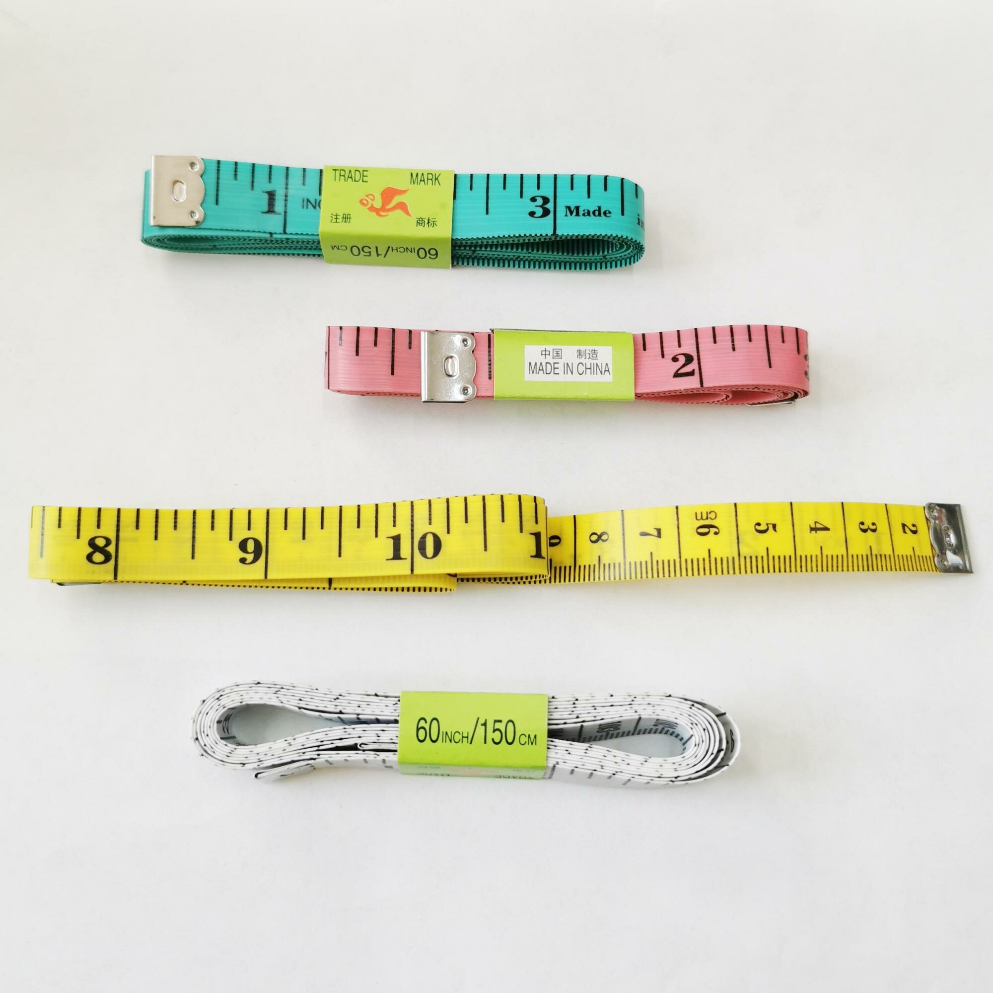 Инструмент сантиметровая лента, 150х13мм, полимерная, 4 шт.