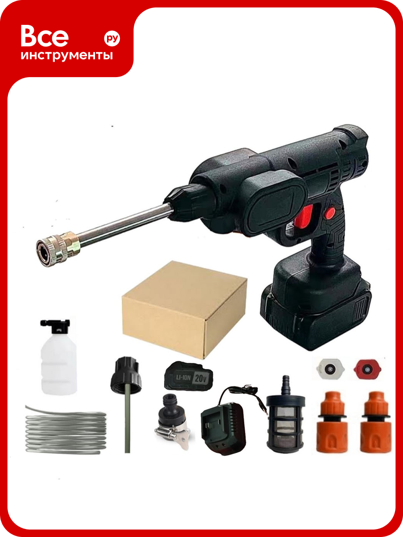 Аккумуляторная мойка высокого давления Zitrek ZKCW20V 2x3 А*ч 082-2016, с аккумуляторами: - Makita 18В