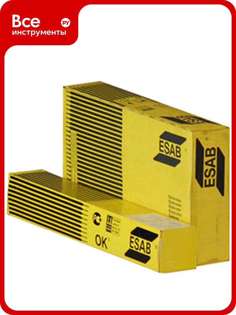 Электрод уонии 13/55 (2.5 мм; 4.5 кг) свэл ESAB СВ000006940, для сварки методом