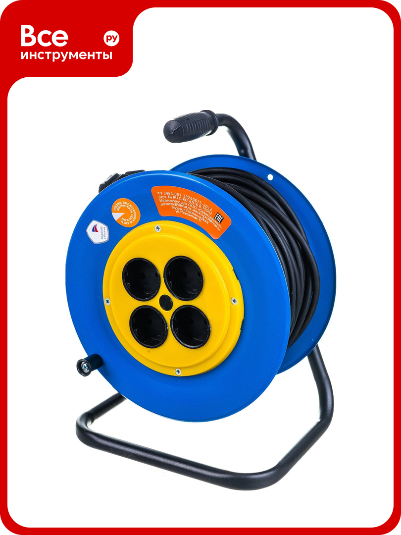 Удлинитель металлическя катушка Профессионал КМ-270 КГ 2х2,5 30м, 1000183
