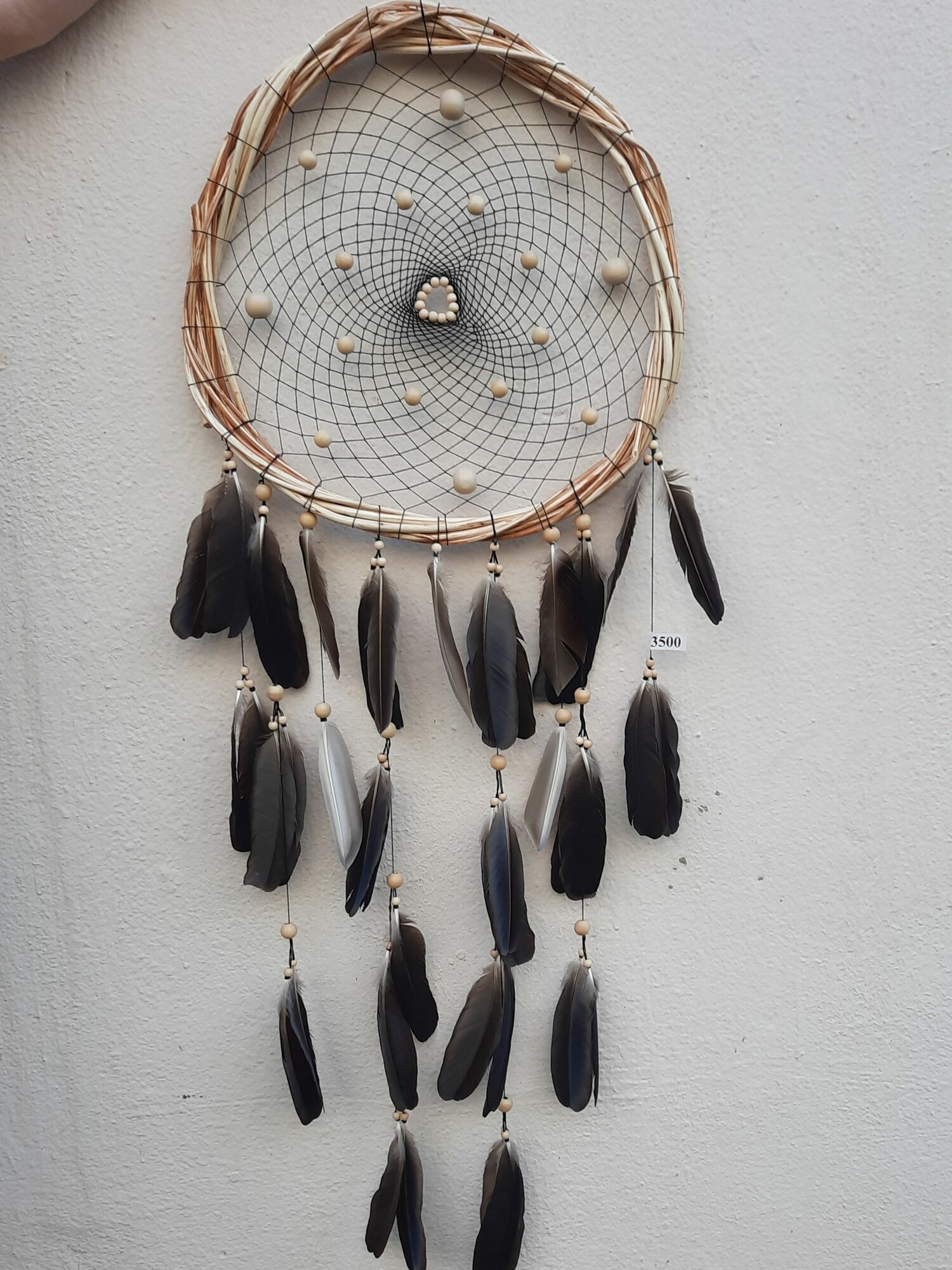 Ловец снов "Дерево 5", диаметр кольца 50 см, длина изделия 104 см/ ручная работа