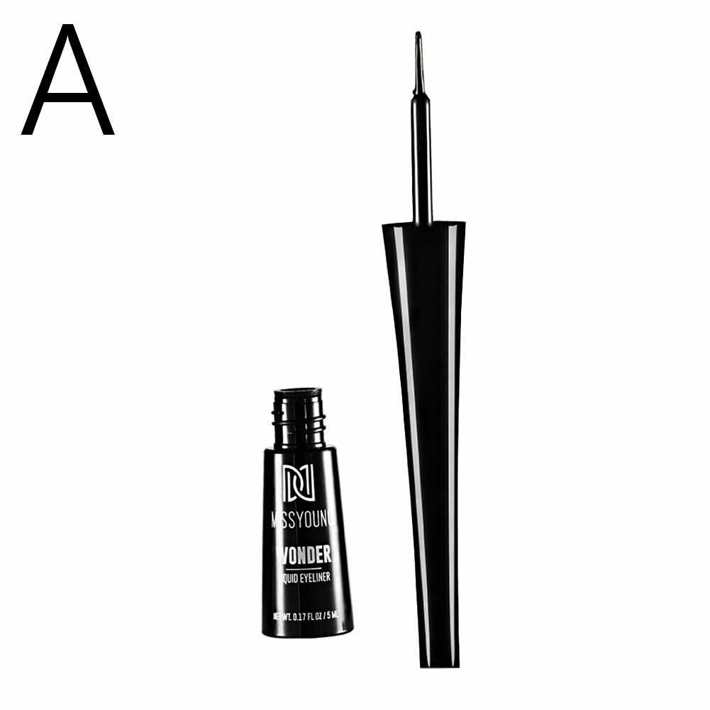 Черная подводка для глаз, стойкая и водостойкая жидкая подводка без размазывания и следов