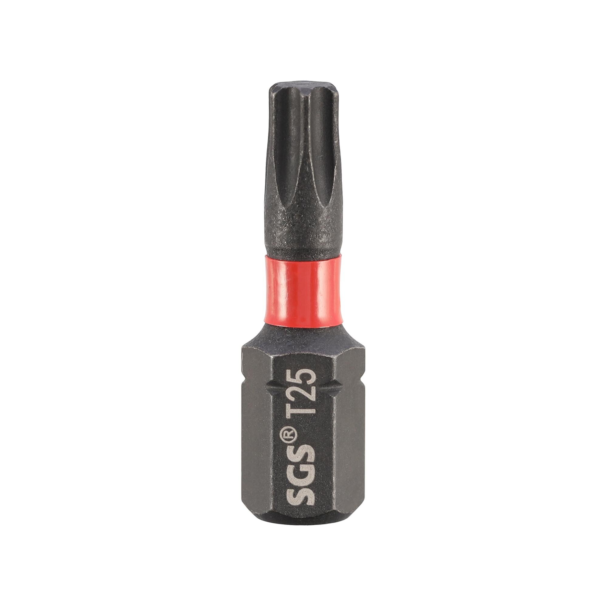 Бита T25 х25мм TORX Impact(ударная) S2 1шт SGS 6325-T25-IB