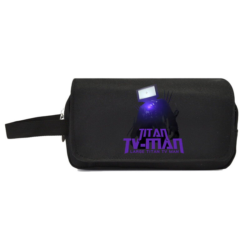 Пенал, 001 чёрный, большая вместимость