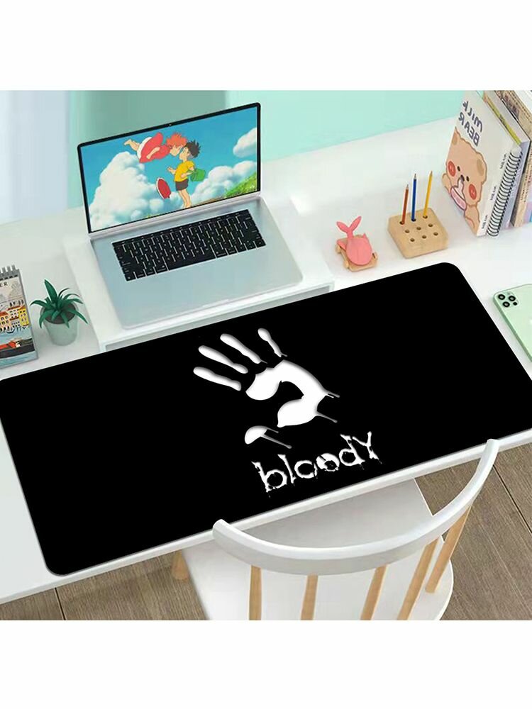 Коврик для мыши Bloody, нескользящий, с аниме-героями, 40 см x 90 см