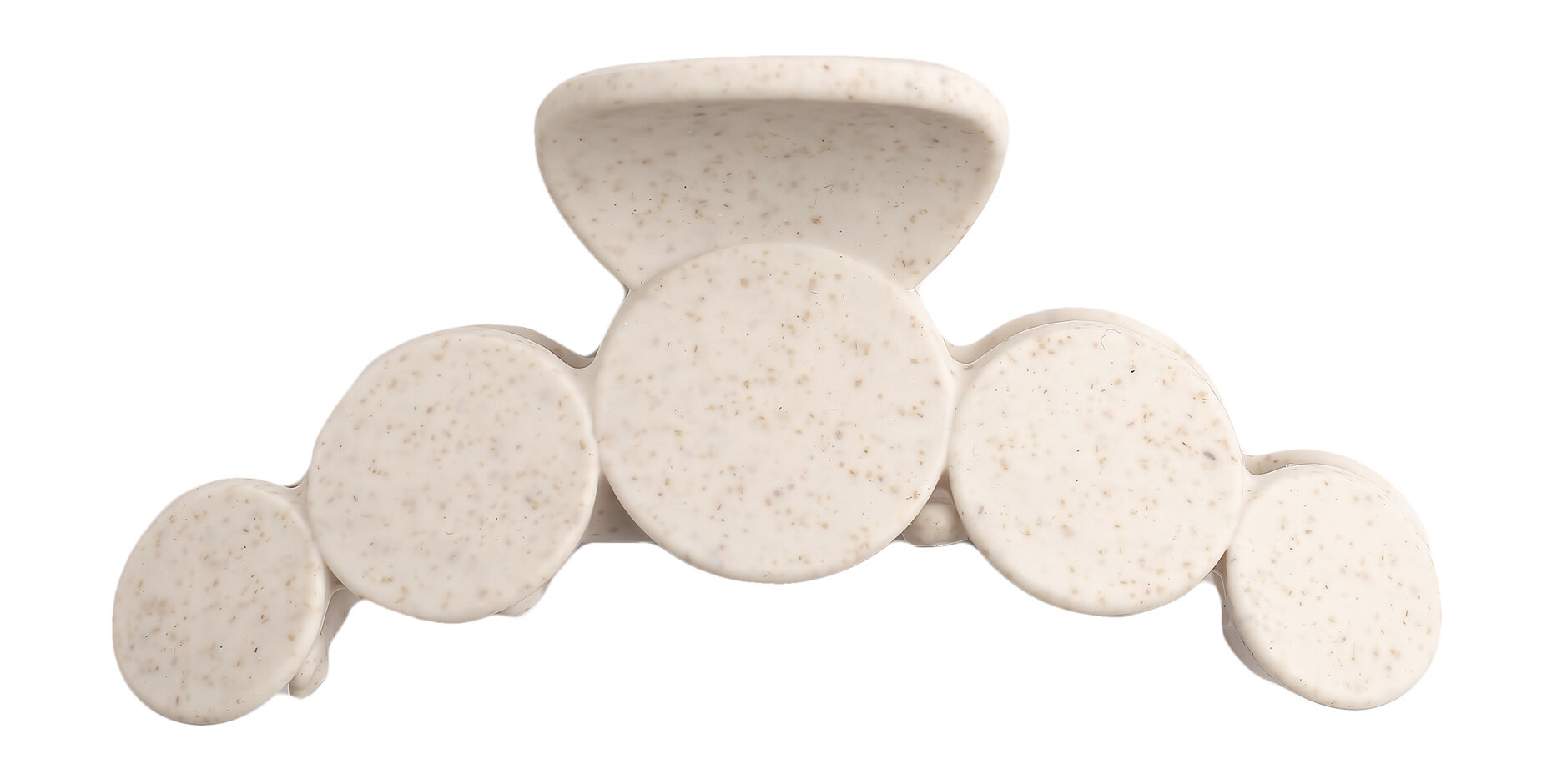 Kosmoshtuchki Circles Bio Hair Clip Beige Заколка-краб для волос
