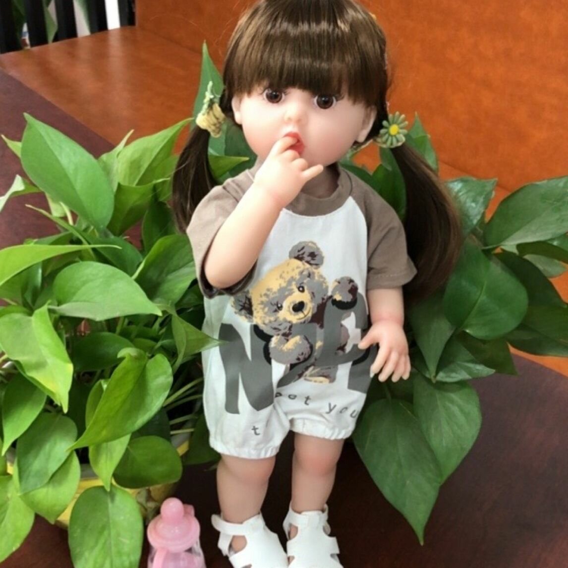 Кукла реборн для девочки Reborn Dolls 40 см / детская игрушка с аксессуарами и одеждой, большая, реалистичная, коллекционная