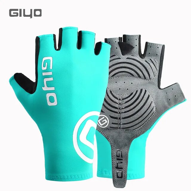 Летние перчатки для велоспорта GIYO, дышащие перчатки с полупальцами для горного шоссейного велосипеда, мужские и женские спортивные перчатки для велоспорта, ударопрочные перчатки