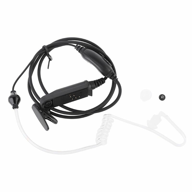 Головная гарнитура с акустической трубкой для рации BaoFeng, Черный