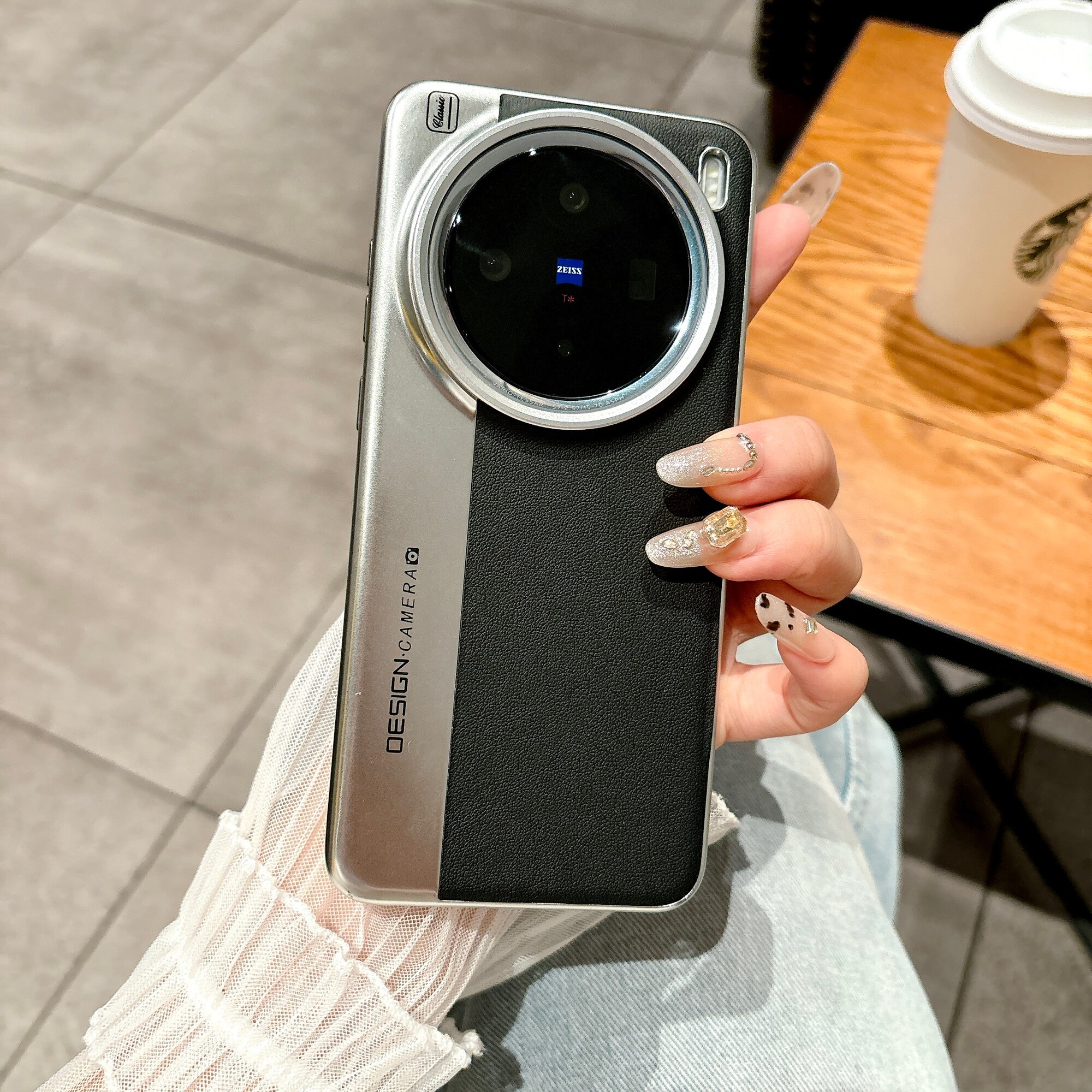 Подходит для VIVO X200 Pro Mini / Виво X200 Про мини Чехол для смартфона, подставка, глянцевая поверхность, накладка, поликарбонат (PC), защита камеры, ударопрочный, тонкий, усиленные углы, soft touch, Vivo