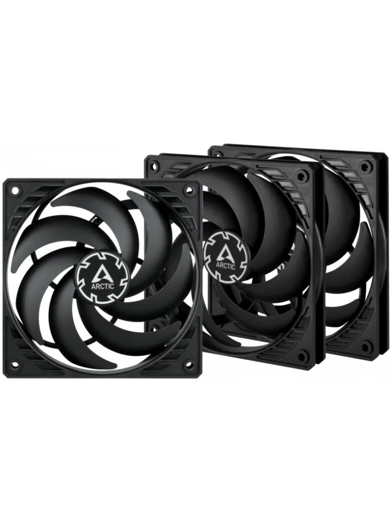 Вентилятор для корпуса ARCTIC P12 SLIM PWM PST ACFAN00275A 120x120x15mm, 300-2100rpm, 4-pin PWM (3 PCS)