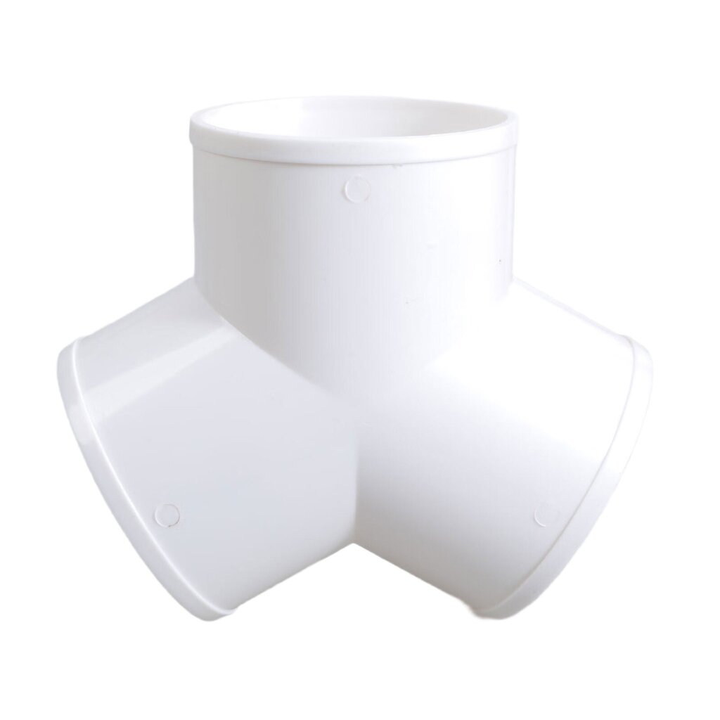 Y-образный тройник вытяжного канала Y-образный тройник равного диаметра вытяжного канала соединение ПВХ пластик-100 мм