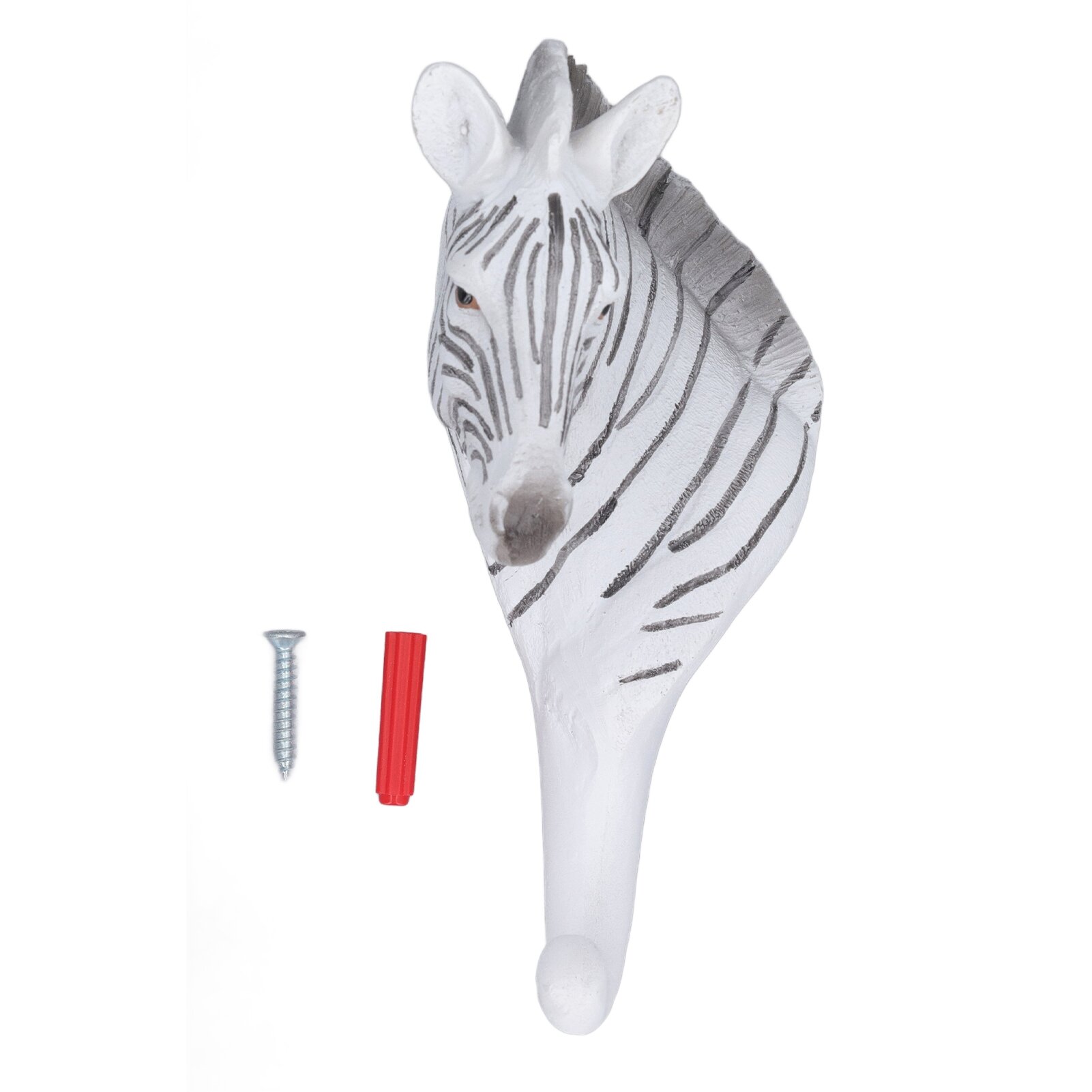Крючок для одежды в виде рогов животных из смолы и железа, многофункциональный, винтажный настенный крючок в форме животного в форме зебры