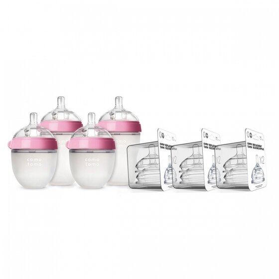 Набор бутылочек для кормления Comotomo Natural Feel Baby Bottle с 3 месяцев антиколик 250 мл