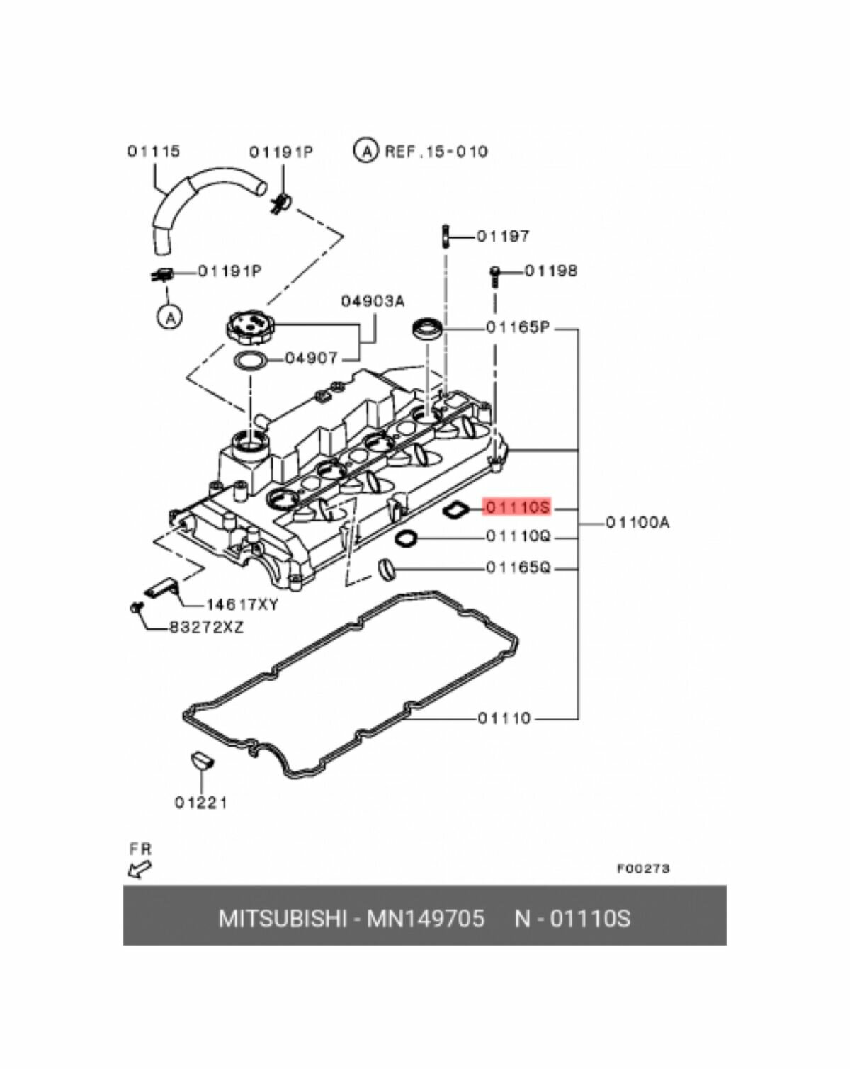 Кольцо Уплотнительное Свечного Колодца(Mitsubishi Mn149705)