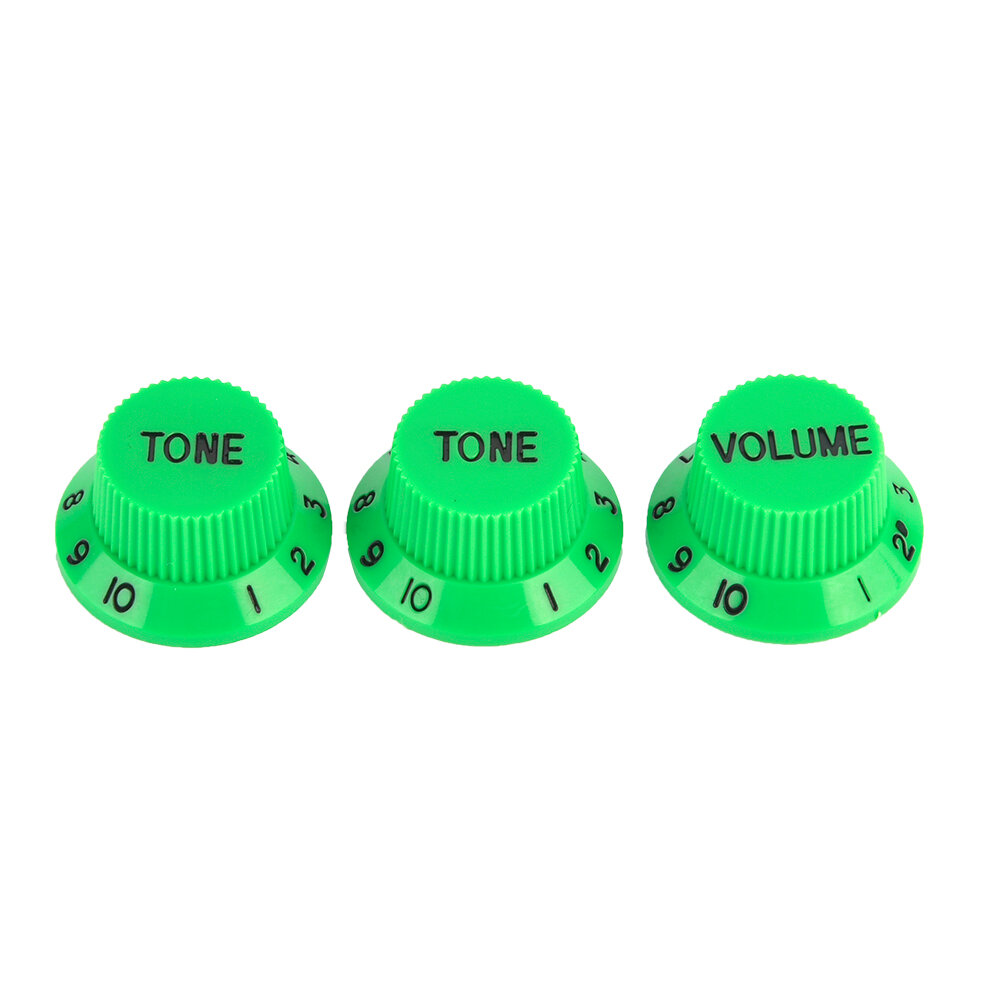 Электрогитара St Guitar Volume Tone Control Knobs Pack 3 Green