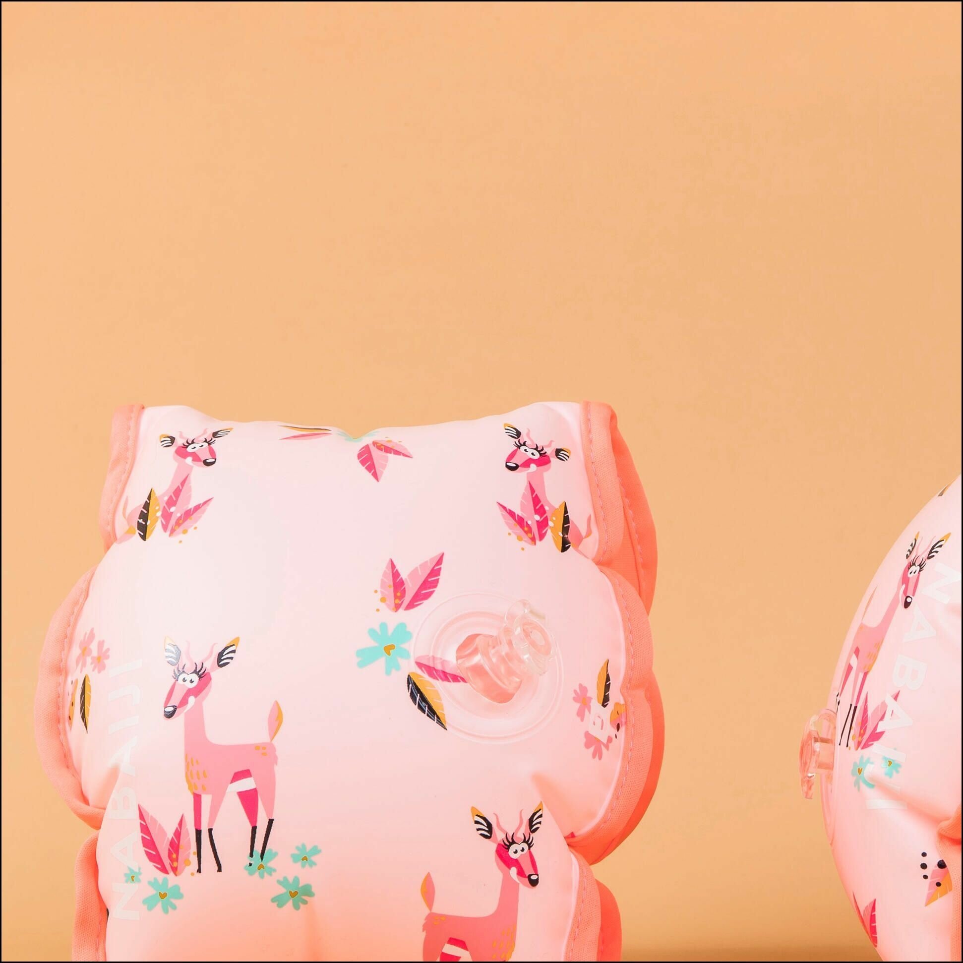 Детское надувное кольцо для плавания с мягкой тканью и двойными камерами, безопасное для детей 15-30 кг, идеально для бассейна, моря и активных игр в воде