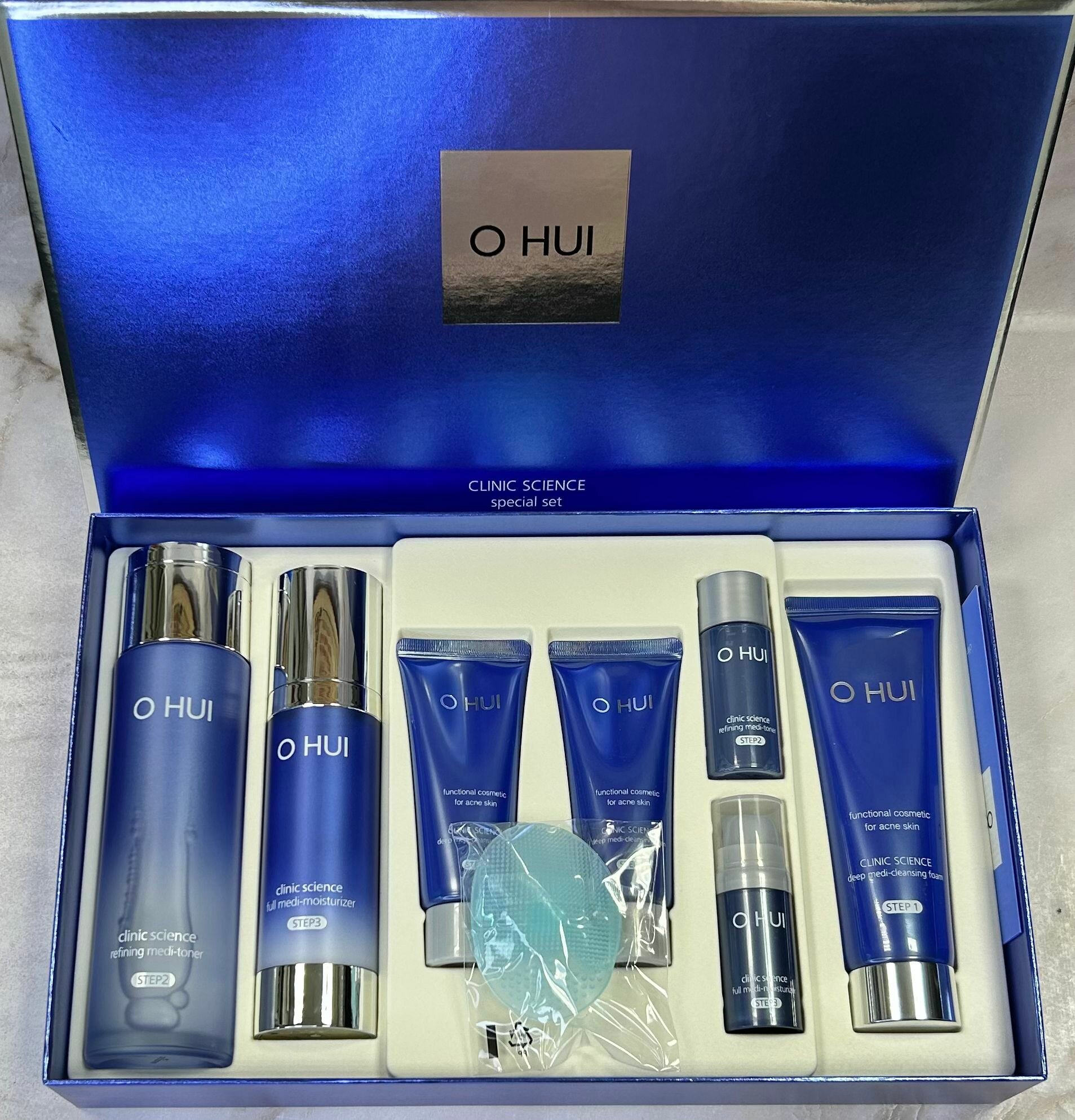 Набор косметики O HUI "Clinic Science", для проблемной кожи, для всех типов, 7 средств