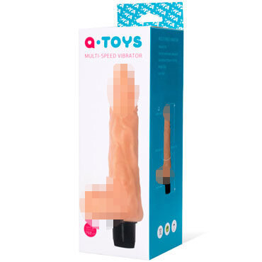 Toyfa A-toys Multi-Speed Vibrator 19,8 см, телесный Вибратор реалистичный многоскоростной