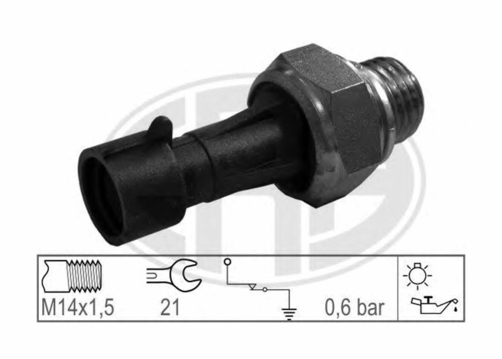 Датчик Давл. масла Fiat Ducato 2007(Era 330684)