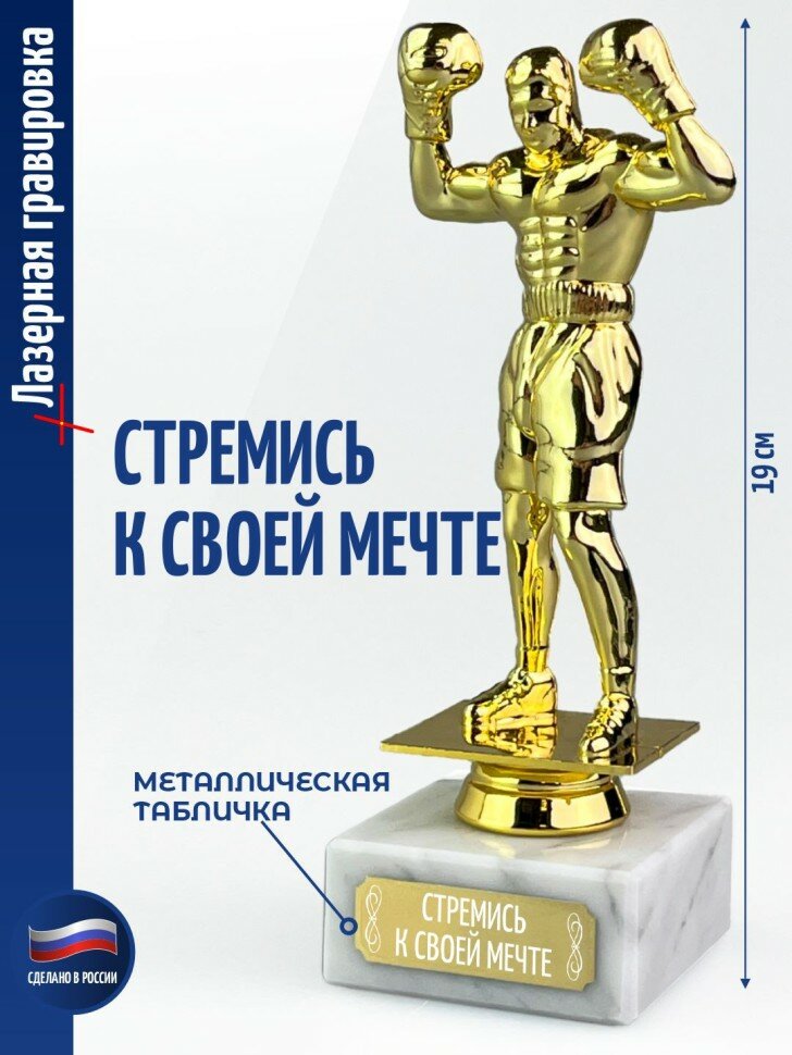 Статуэтка Бокс "стремись К своей мечте" (19 см)