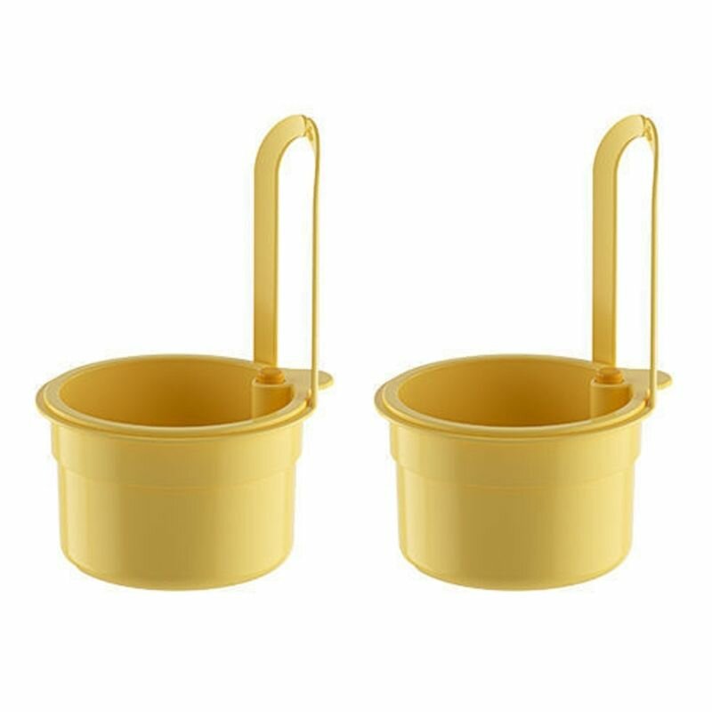 2 подвесных сливных корзины для раковины-желтый