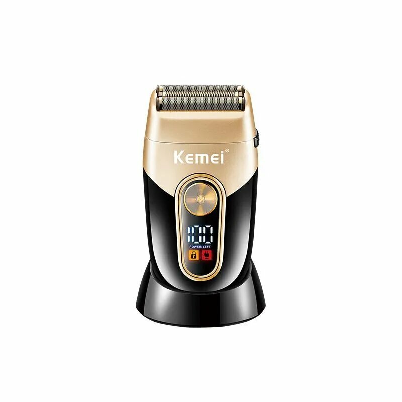 Kemei Электробритва KM-3209 3-в-1 электробритва ротационная, USB-C, для бороды/висков/головы (60 мин работы, быстрая зарядка), черный