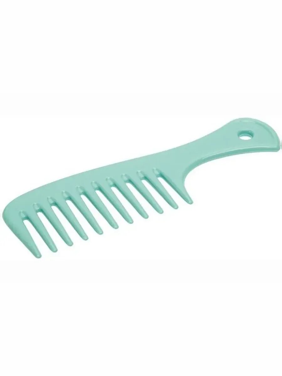 Расческа-гребень Titania 1803/6 с редкими зубцами, 14.5 см, голубая